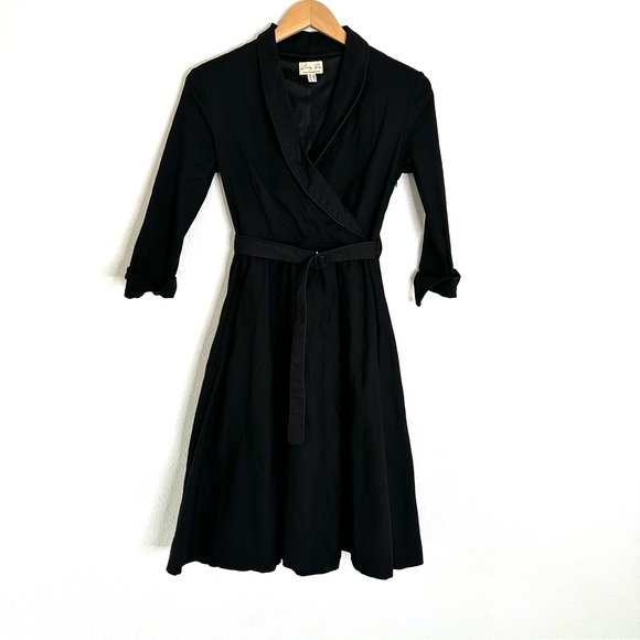 Lindy Bop | Dresses | Lindy Bop Black Fit Flare Retro 5s 60s Style ...